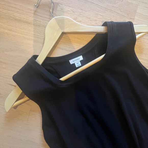 Cuyana | Dresses | Cuyana Drape Black Dress | Poshmark